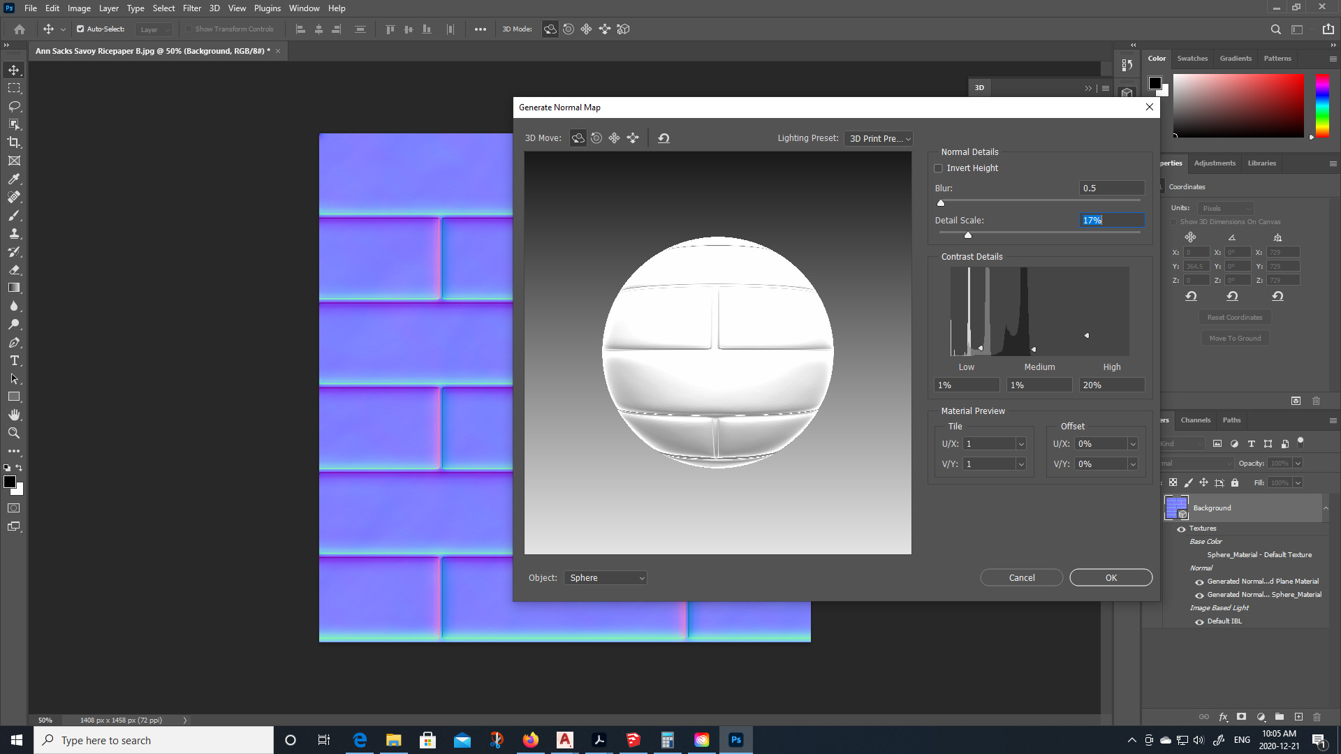 Solved: 3D Normal Map Filter not working - Adobe Community - 11689098