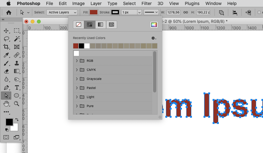 Solved: Unwanted black border on type shape - Adobe Product Community - 11697319