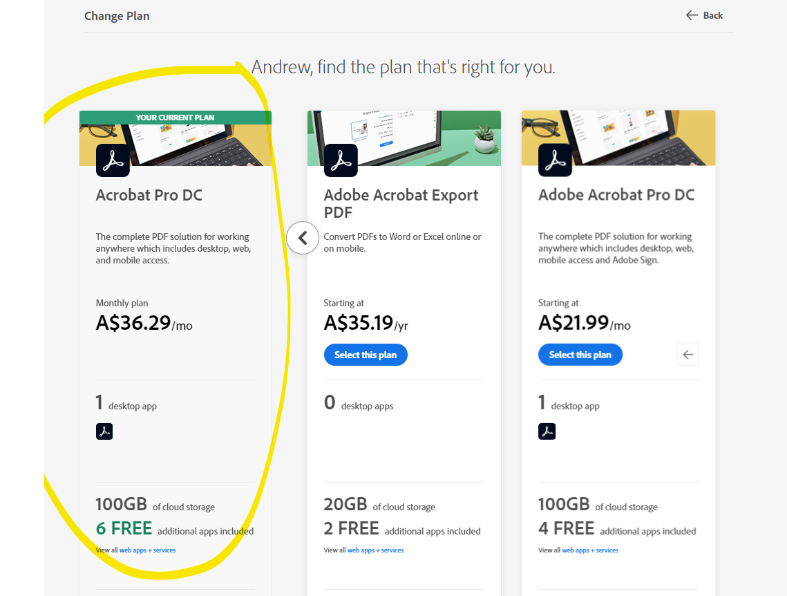 Upgrading Acrobat Pro DC from individual account t... - Adobe Product ...