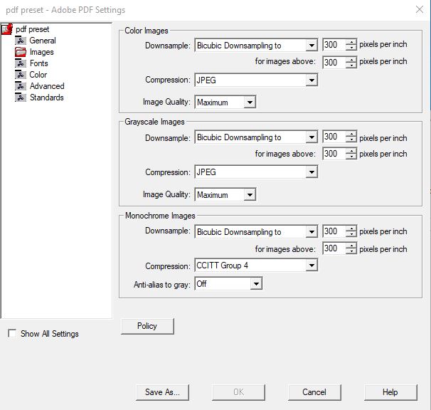 custom PDF preset difference between indesign and ... - Adobe Community - 11704826