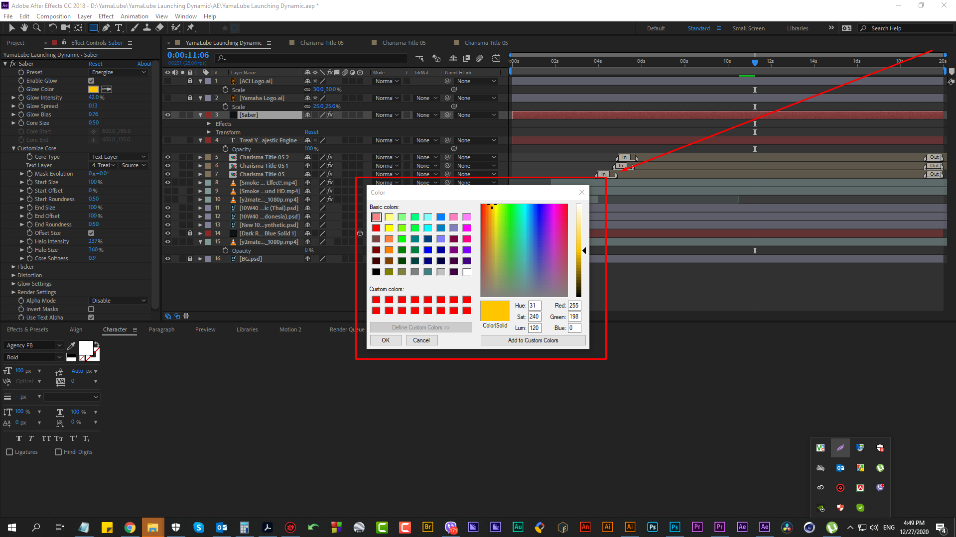 How can I back old color view in after effect? - Adobe Community - 11708312