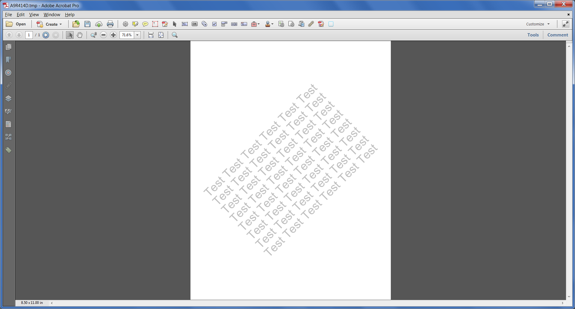 Need tilated text watermark to pdf files - Adobe Product Community ...