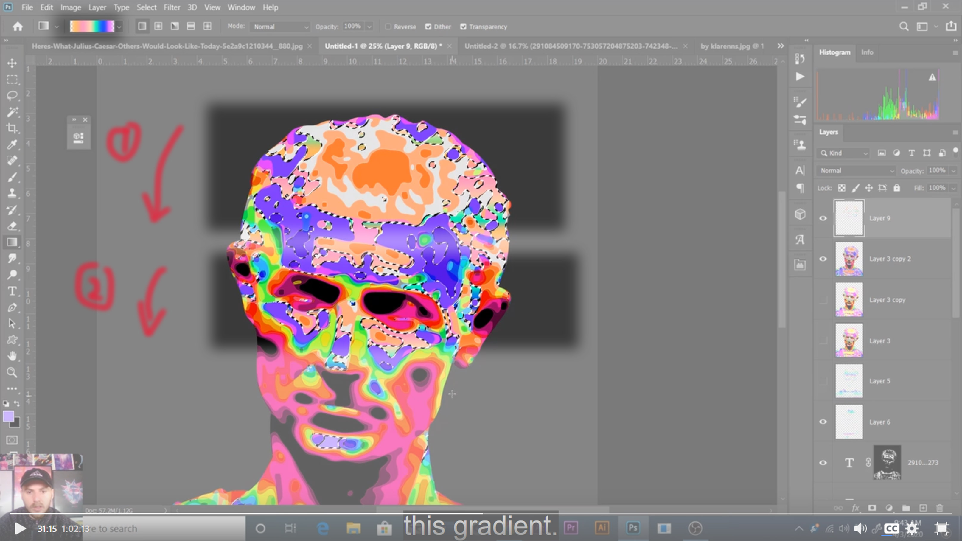 Gradient Repetitively - Adobe Support Community - 11715125
