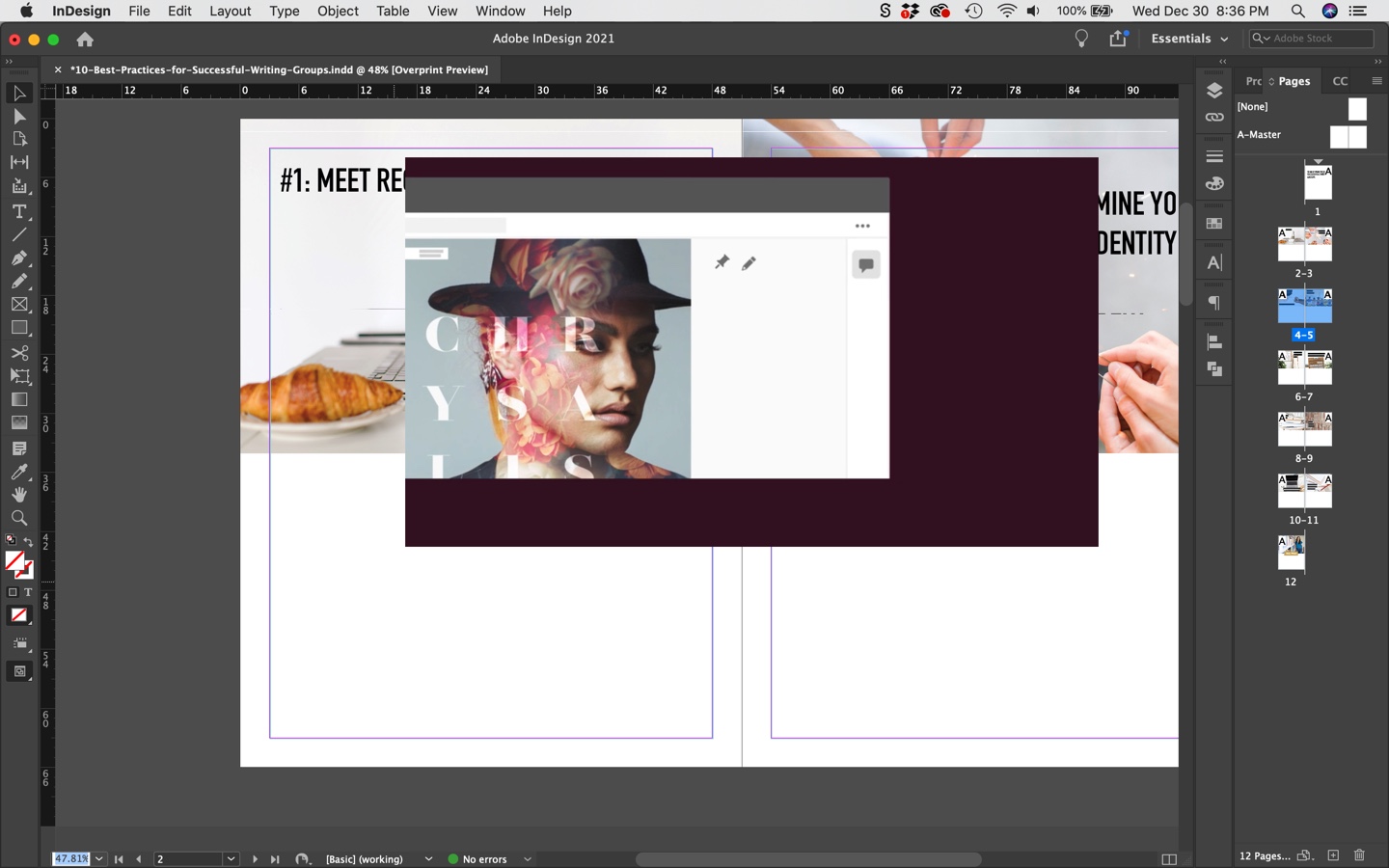 Solved: Overprint Preview in InDesign 2021 showing strange... - Adobe ...