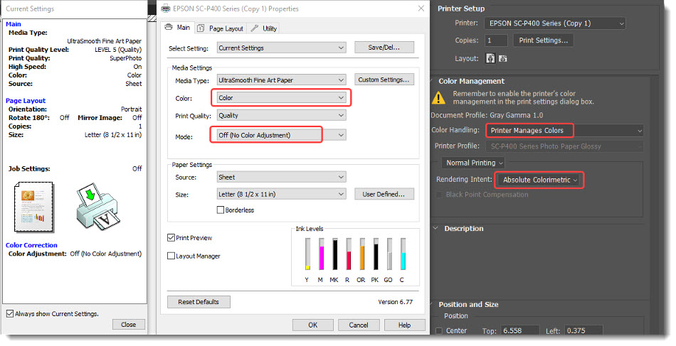 Help with printer settings needed for a special ap... - Adobe Product ...