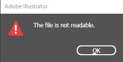 Errors while opening the files in Illustrator on W... - Adobe Product ...