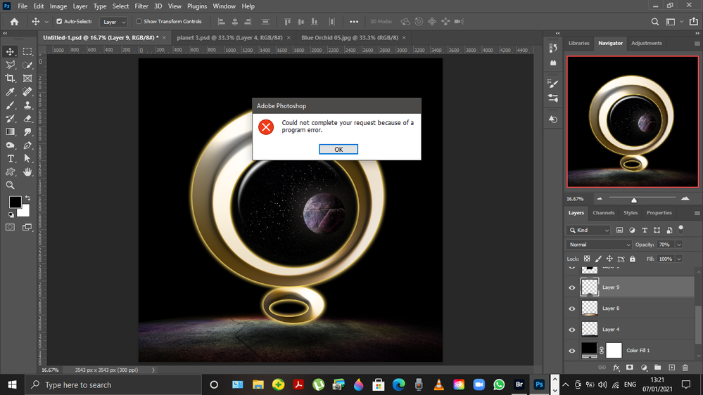 Solved: Could not complete your request because program er... - Adobe ...
