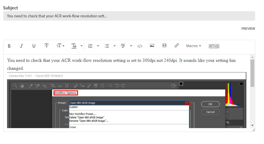 Solved: Resolution incorrect - Adobe Community - 10710273