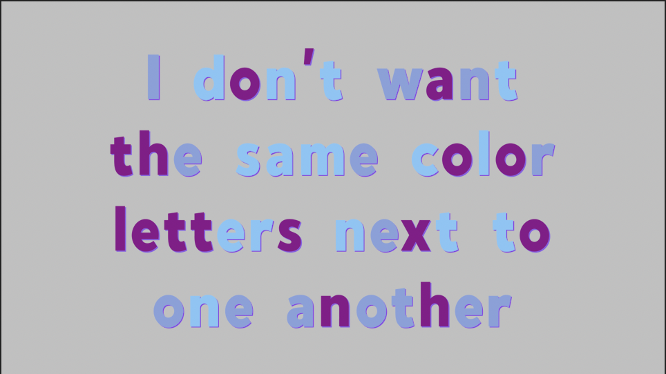 Color Array Randomized Text Color - Adobe Community - 11747732