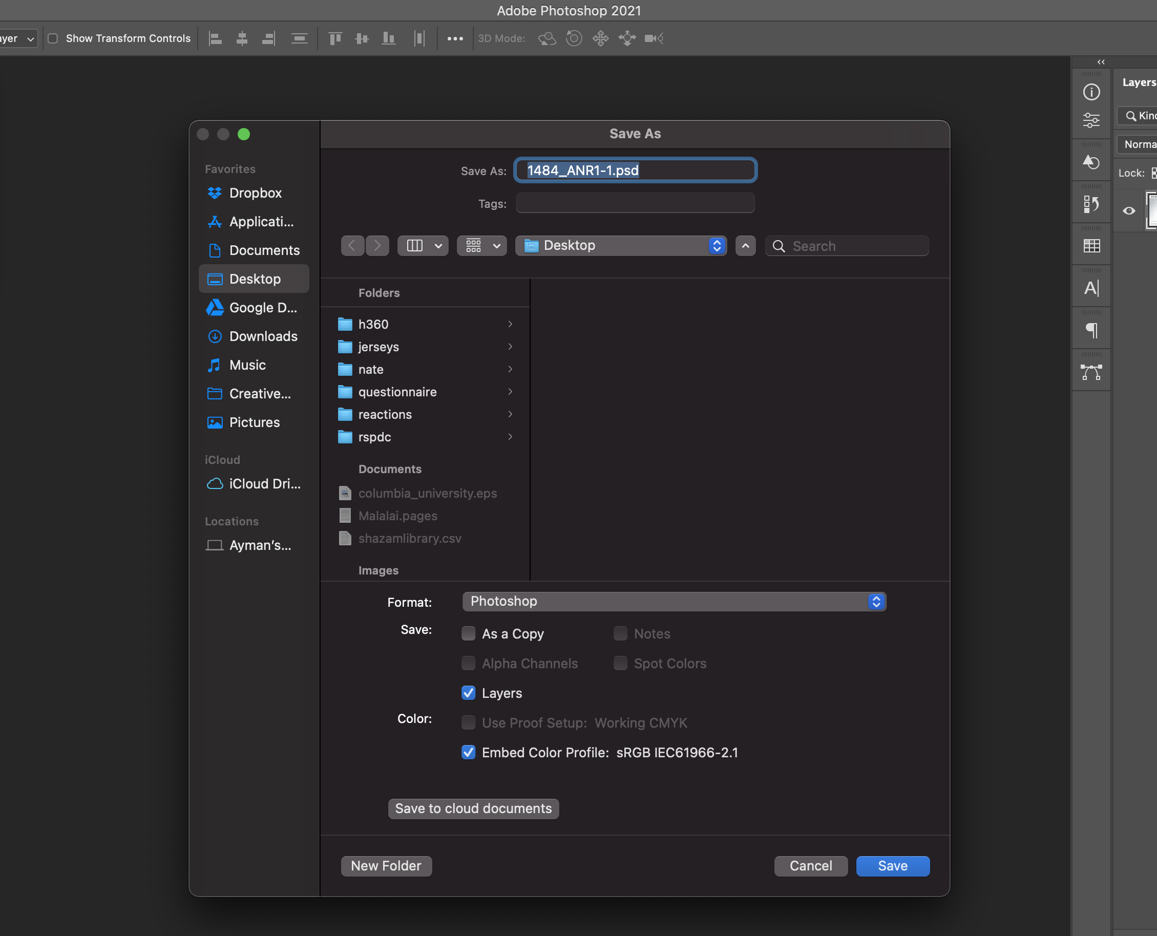 Save dialog box opens in a collapsed view; won't p... - Adobe Product Community - 11755763