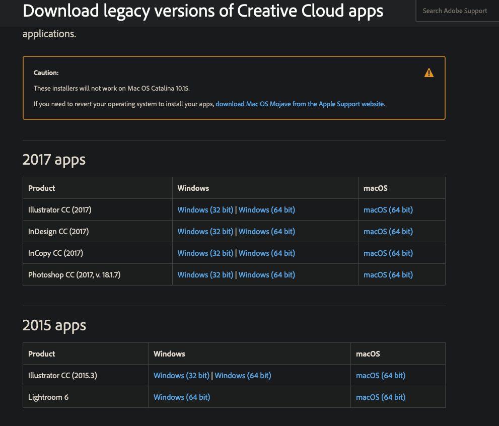Adobe CC 2018 (12) not available to download since... - Adobe Product ...