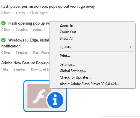 Solved: Why is the Flash logo popping up and will not go a... - Adobe ...