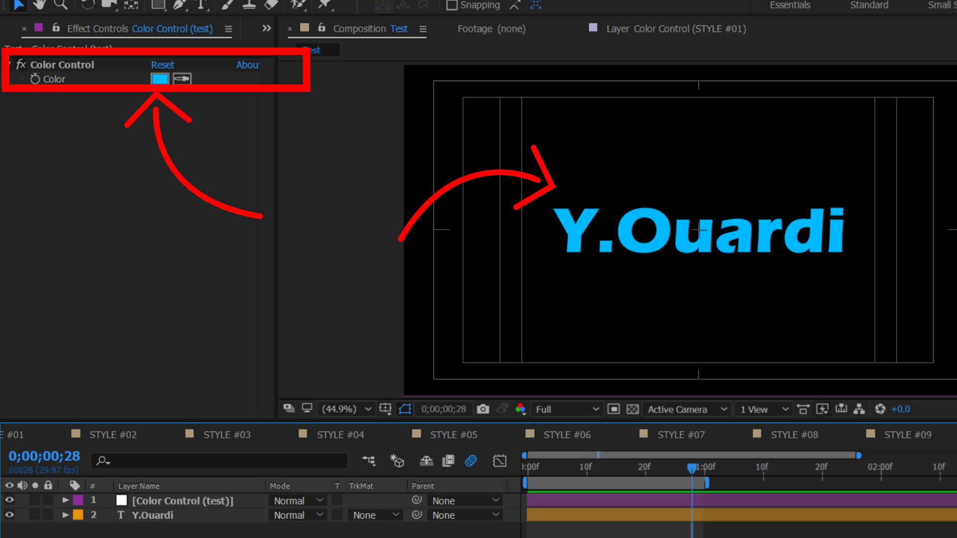I can't change color after rendering by color cont... - Adobe Product ...