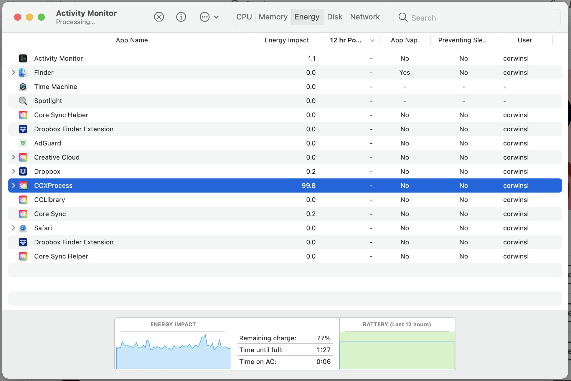 Solved: "CCX Process" and "CCLibrary" causing 100% CPU loa... - Adobe ...