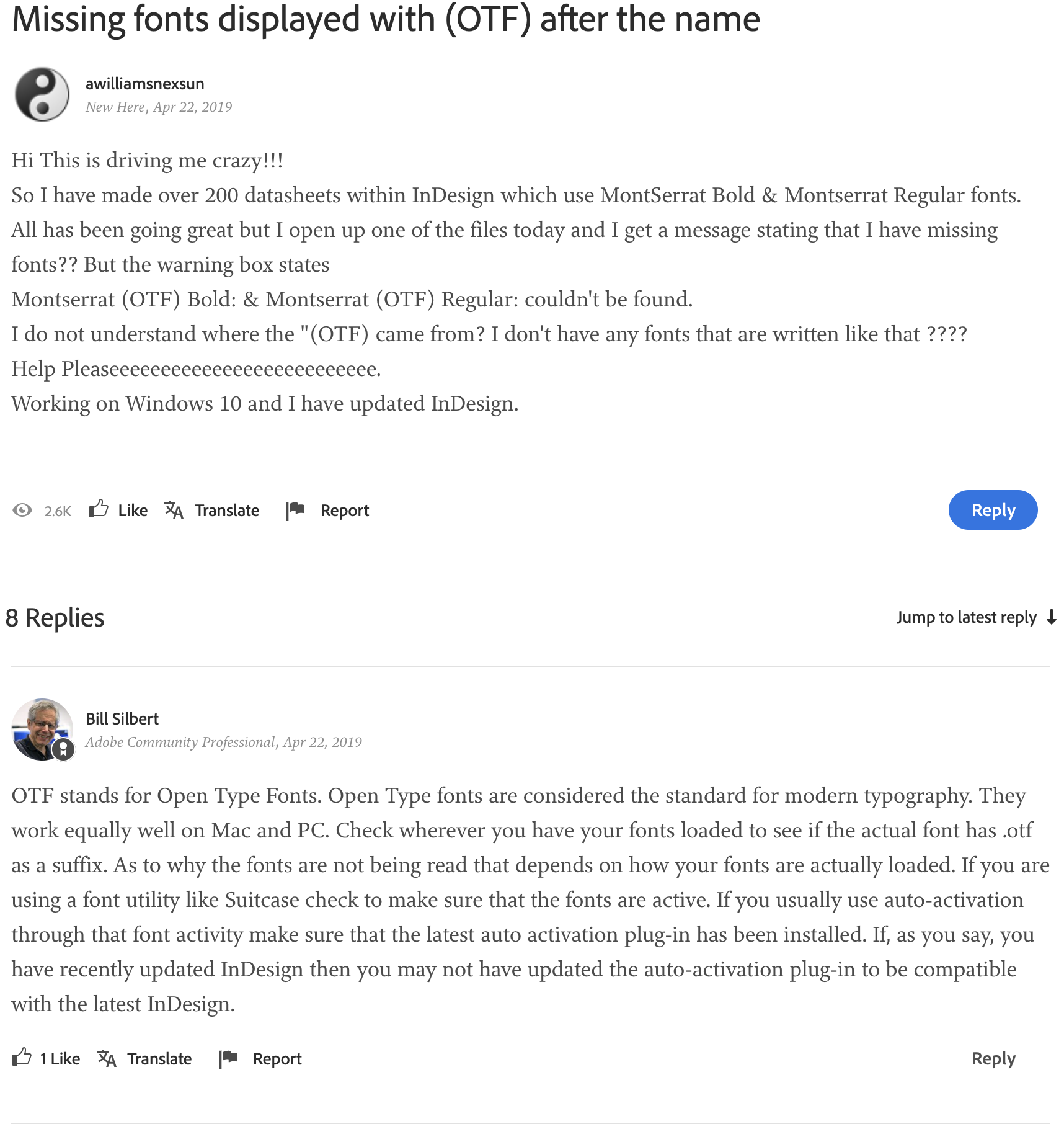 Solved: InDesign 2019 doesn't recognize installed fonts - Adobe Product Community - 10197982
