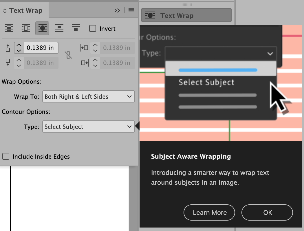 Solved: Blue dot Text wrap lock? - Adobe Community - 11787841