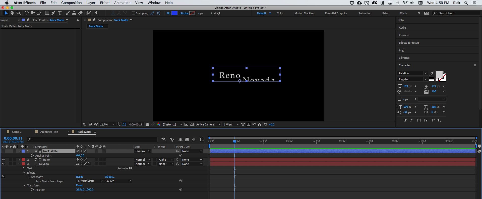 Is there any reason why the first alpha matte work... - Adobe Product ...