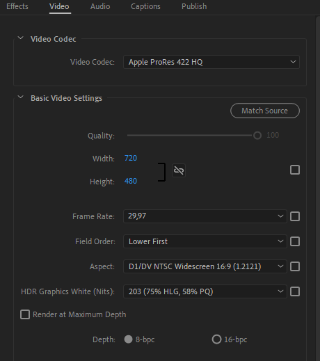 QC Fail when exporting HD to SD sequences - Adobe Community - 11790522