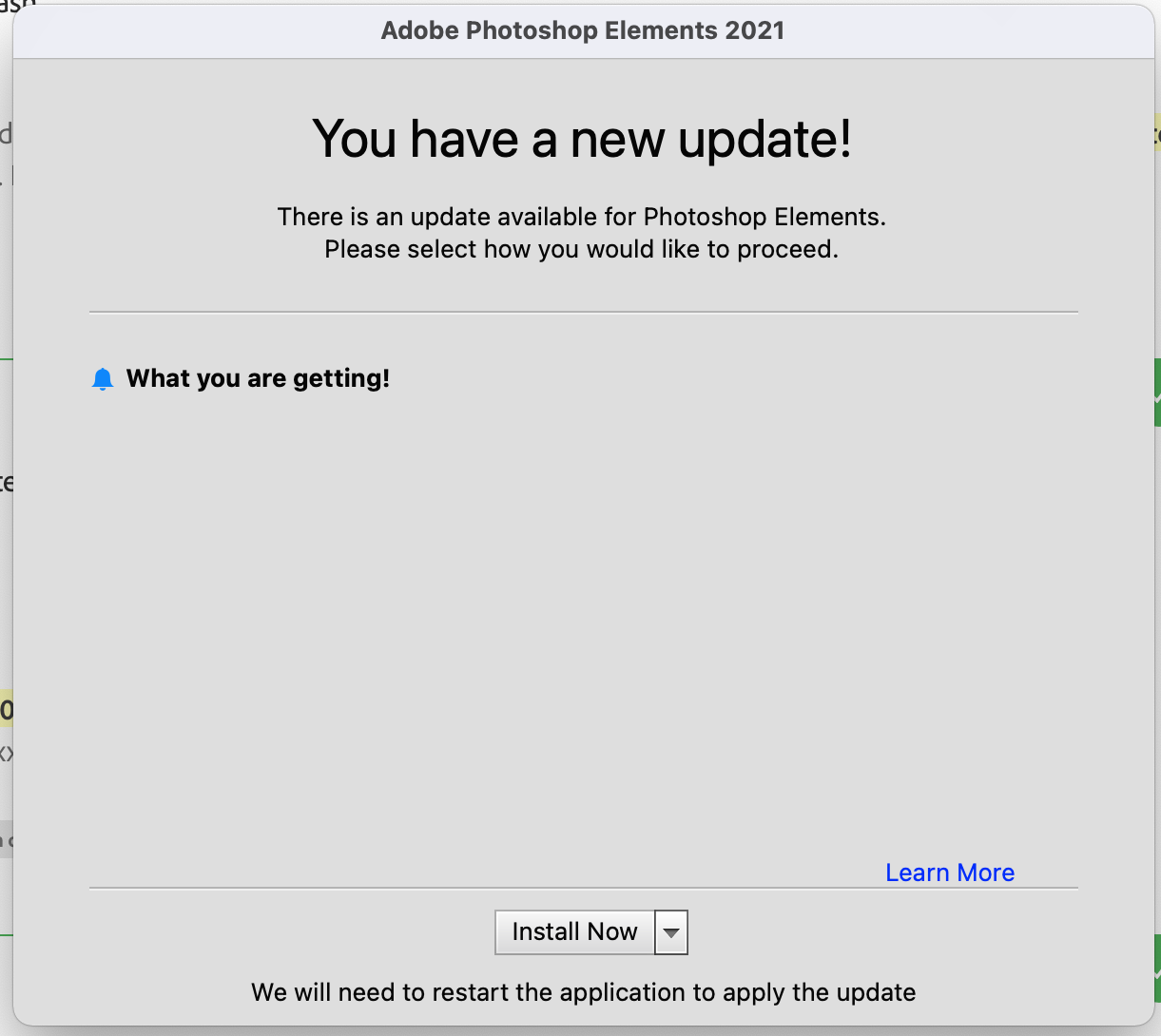 PSE 2021 - constant messages to update. - Adobe Support Community ...