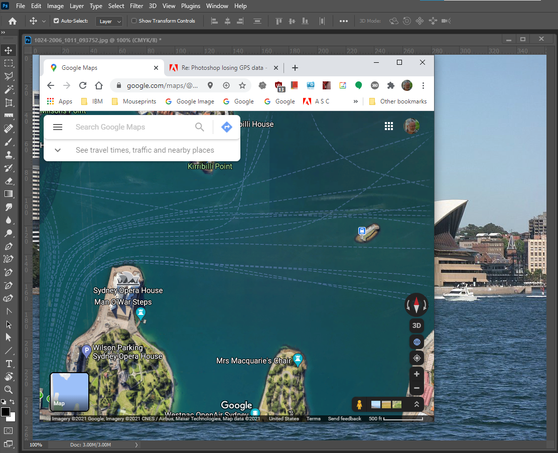 Photoshop losing GPS data - Adobe Community - 11799189