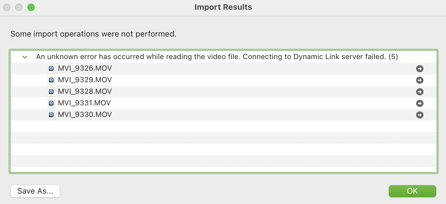 Error: "Connecting to Dynamic Link Server Failed" - Adobe Product ...