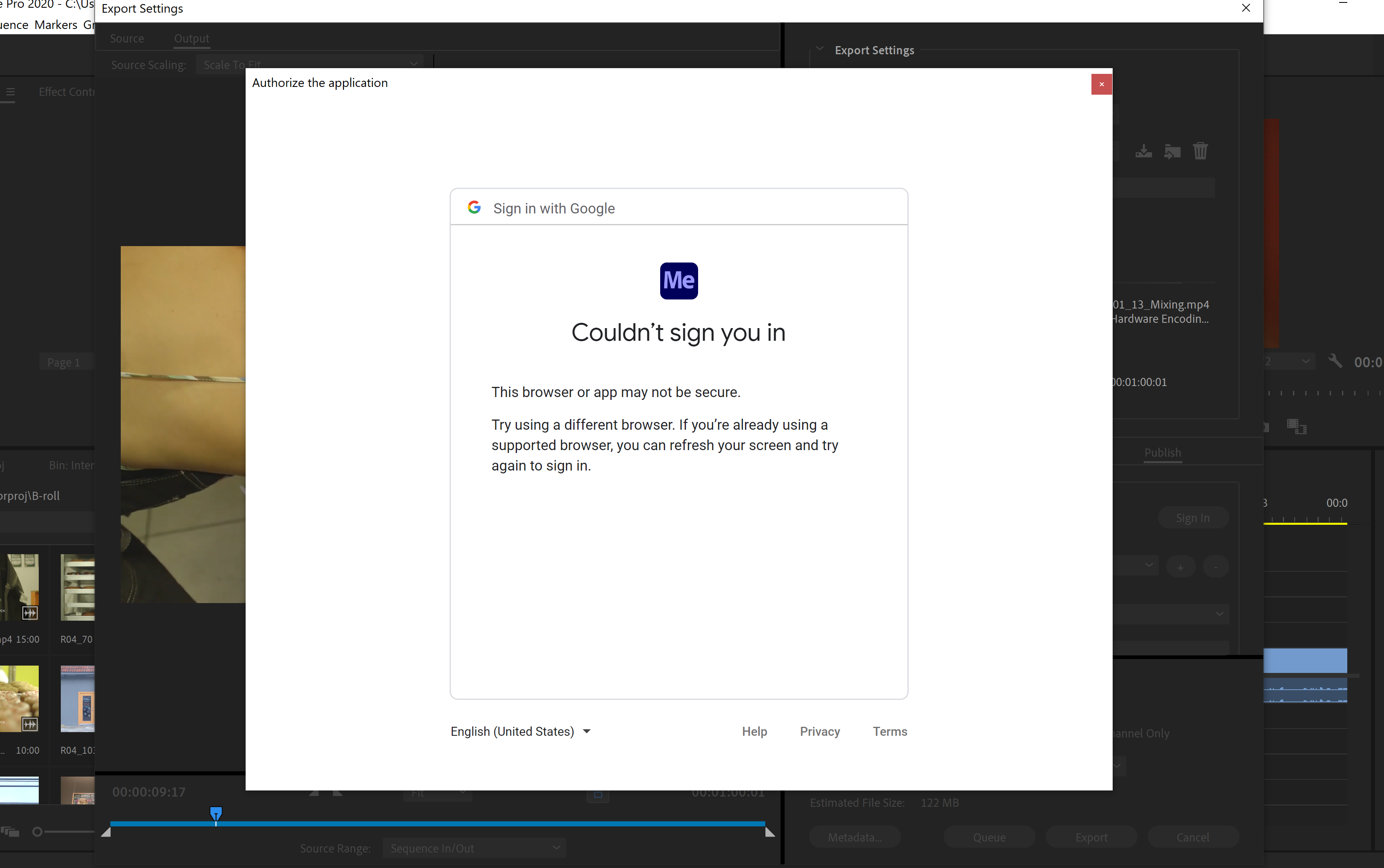 Uploading to youtube - Adobe Product Community - 11820770