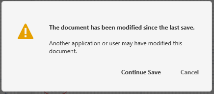 The document has been modified since the last save... - Adobe Product ...