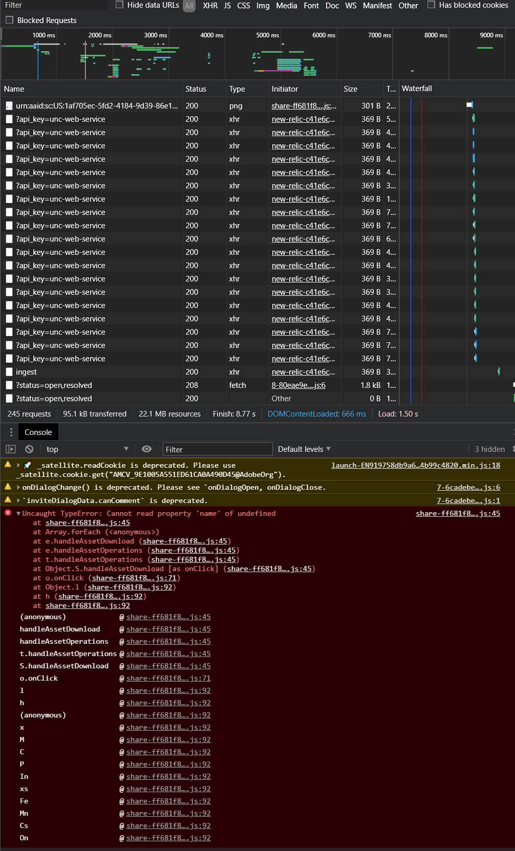 Solved: XD Shared developer link with assets has a JS erro... - Adobe ...
