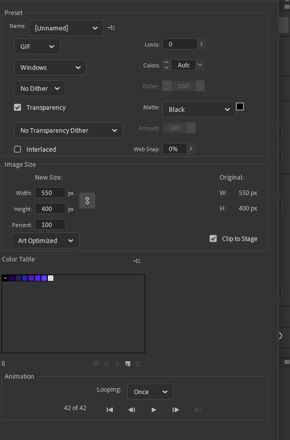 when exporting as animated gifs unwanted circles f... - Adobe Support ...