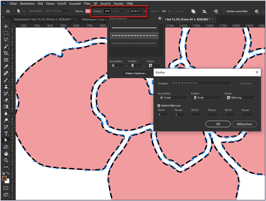 Remove black lines around custom shapes - Adobe Product Community ...