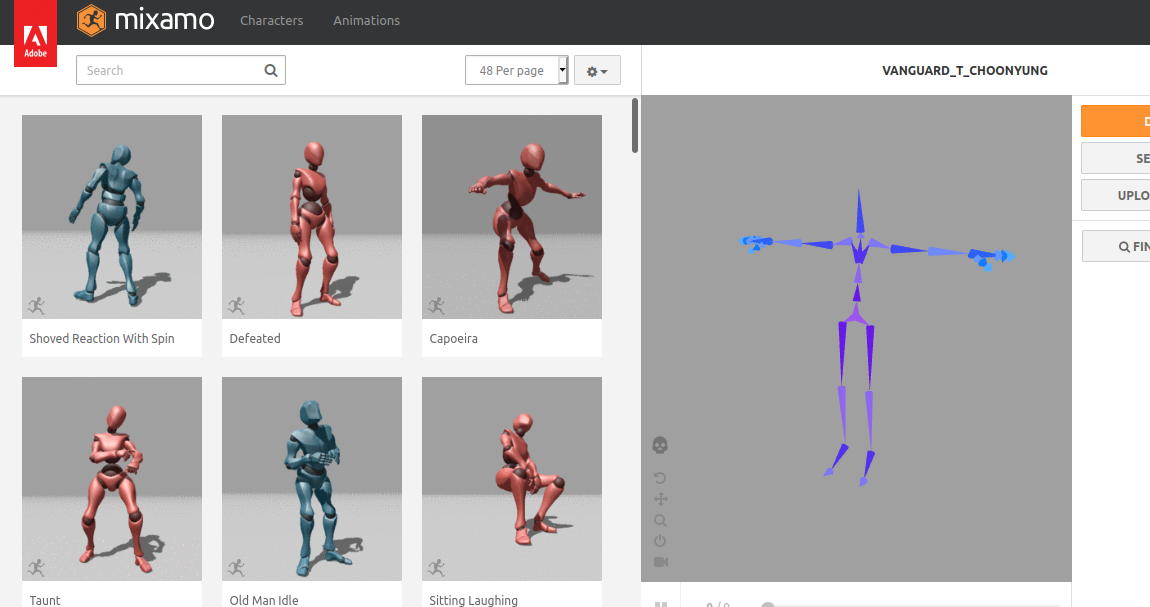 I cannot see my model inside of mixamo - Adobe Product Community - 11831630