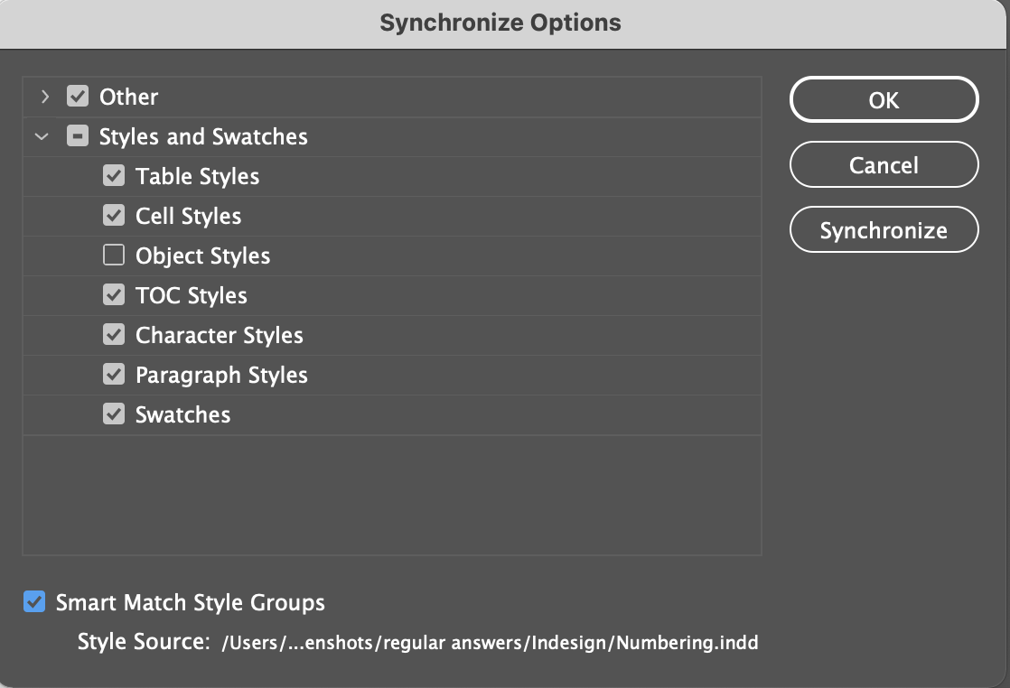 synchronizing book clears some style overrides - Adobe Product Community - 11826305