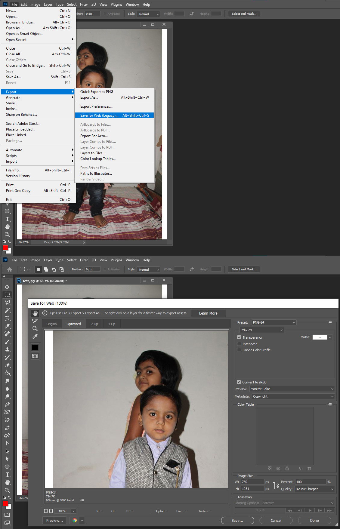 Save for web (Legacy) - Adobe Community - 11836554