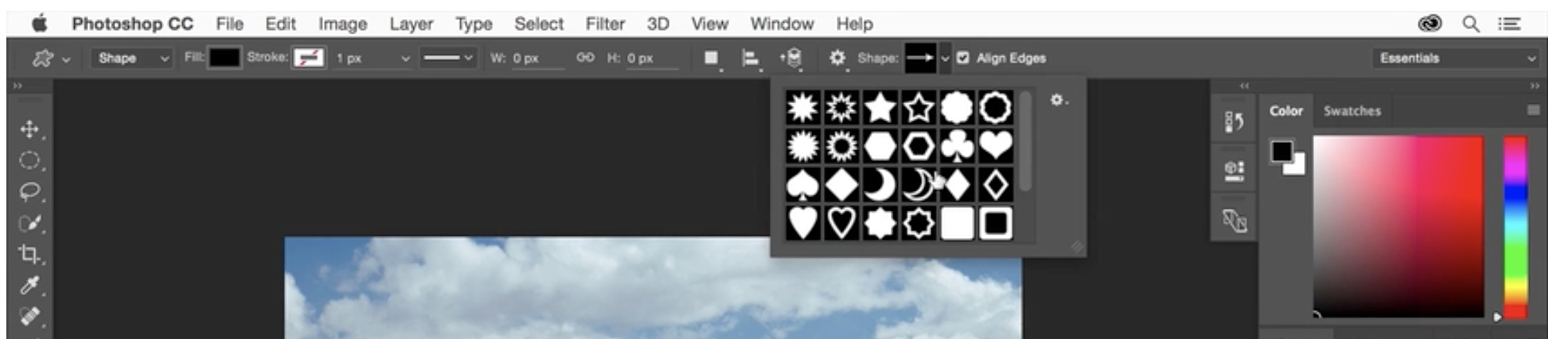 Create (Where are all the preset shapes) - Adobe Product Community ...