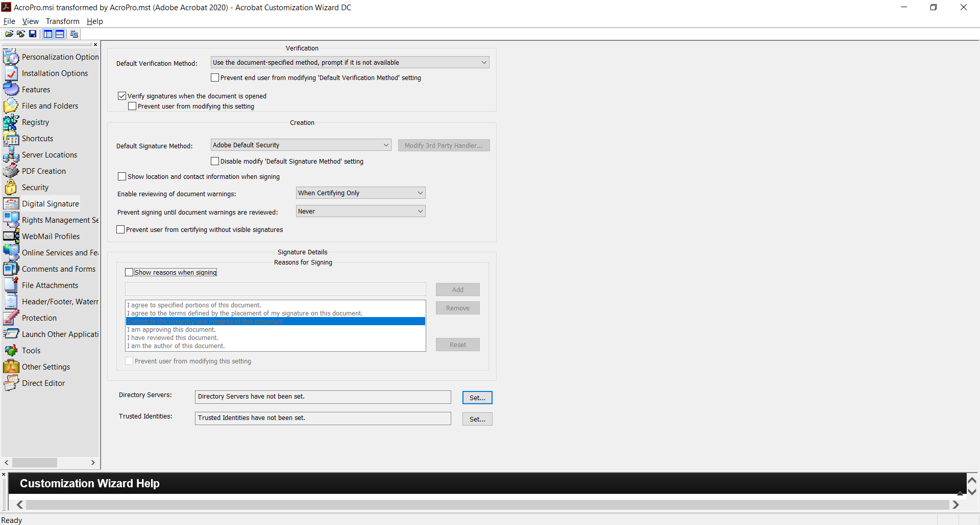 Adobe Customization Wizard: deploy default timesta... - Adobe Product ...