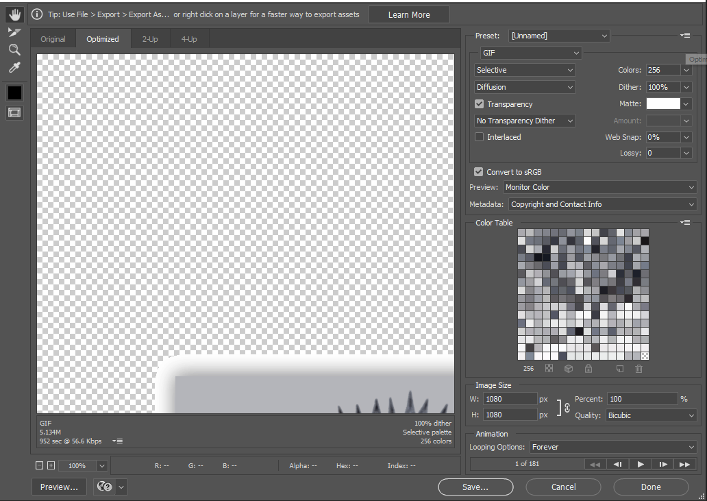 Solved: Exporting as a GIF Properly (blurred edges) - Adobe Product ...