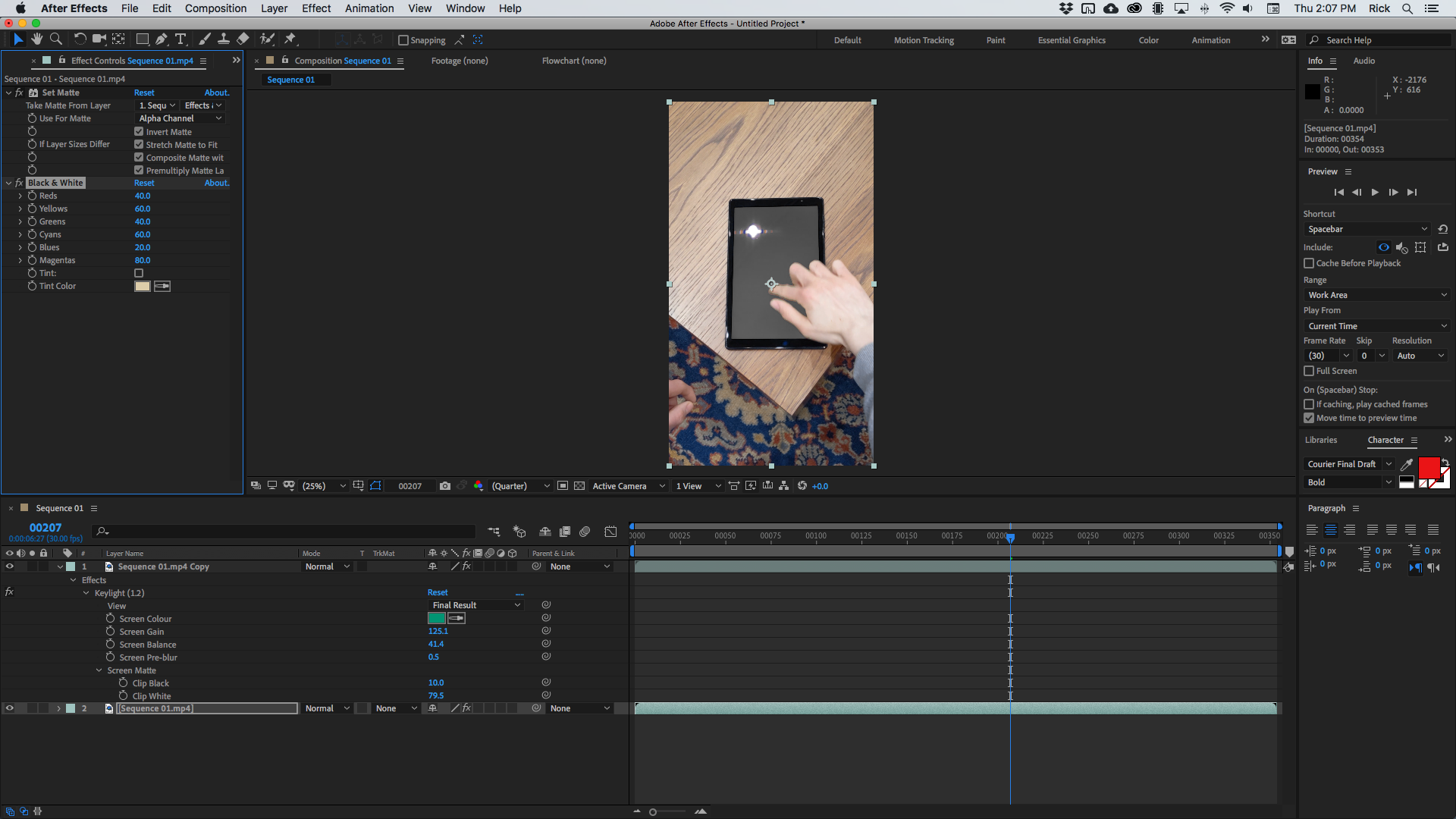 Green screen tablet reflection AE - Adobe Community - 11836208