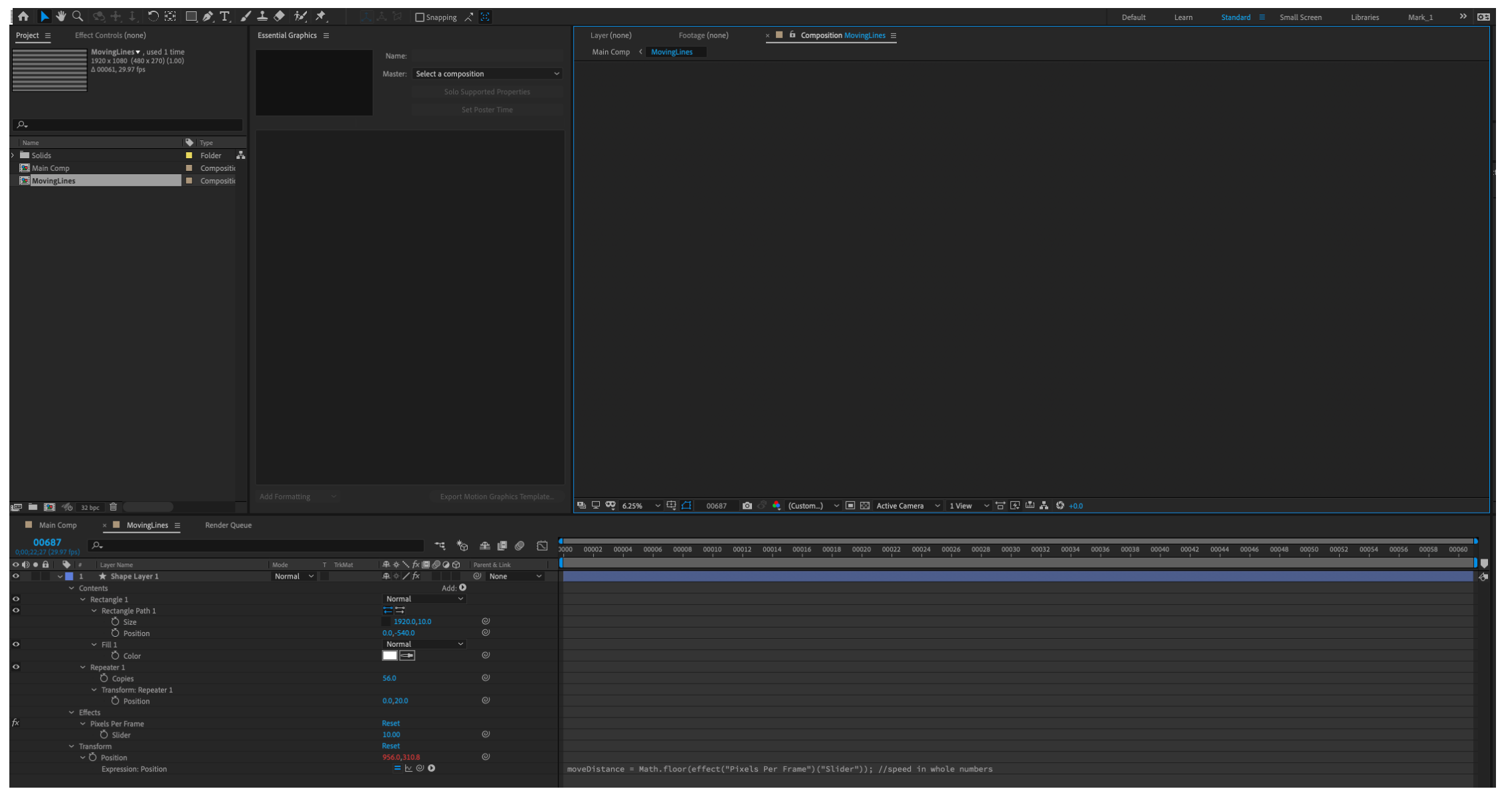 Solved: How to seamlessly loop a series of line shapes? - Adobe Product ...