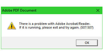 Error 507:507 - Adobe Product Community - 11843630