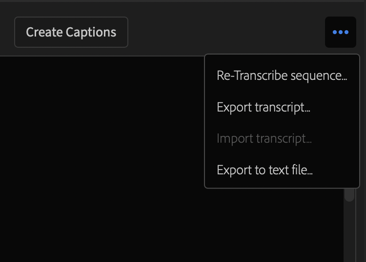 Import Transcript function - Adobe Product Community - 11851156