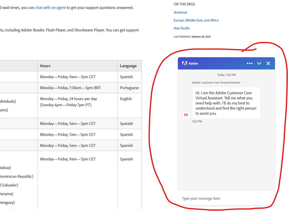 Solved: Want to talk to a real human. Adobe certainly know... - Adobe ...