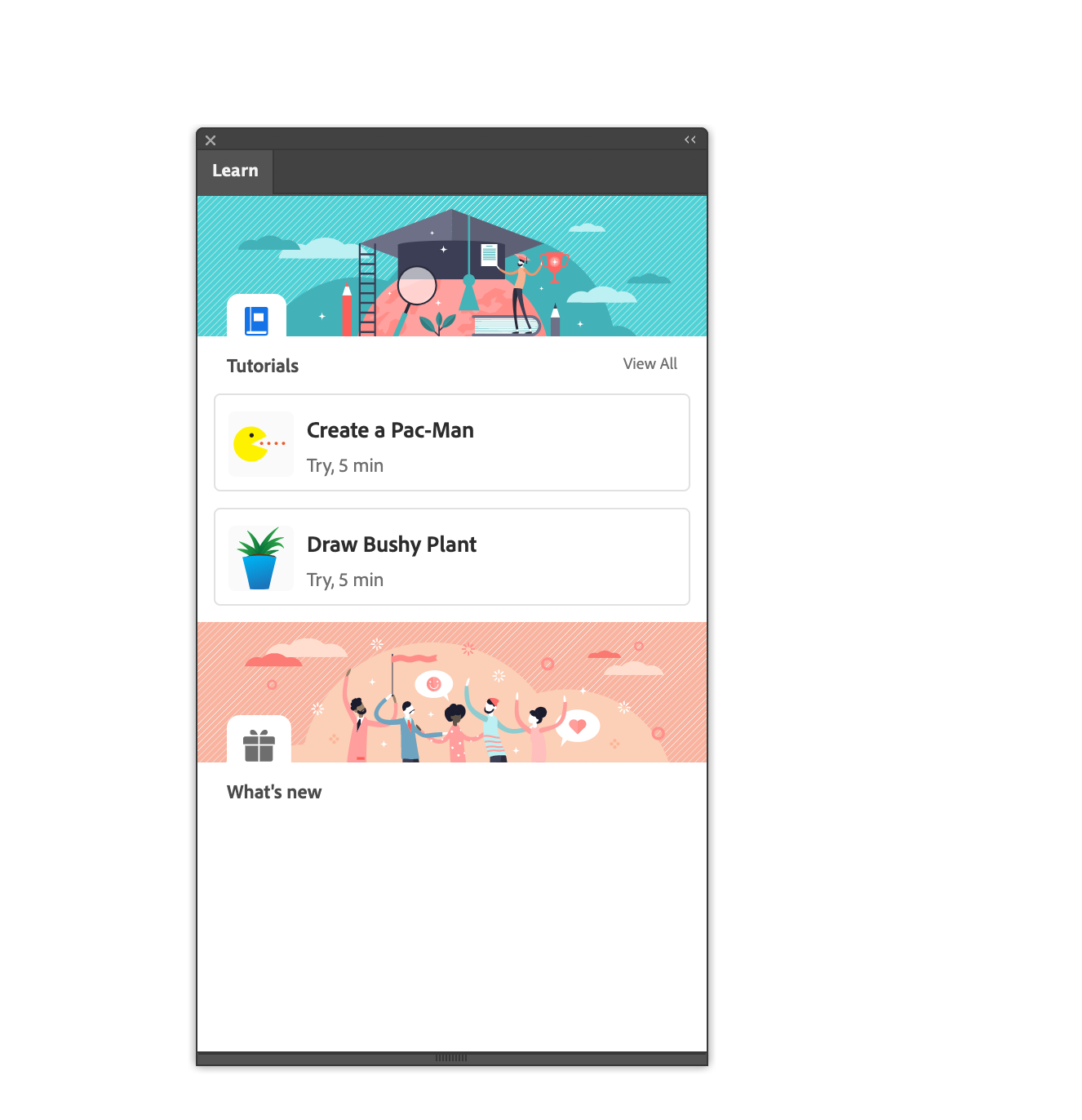 Solved: Illustrator tutorial popup - Adobe Community - 11839433
