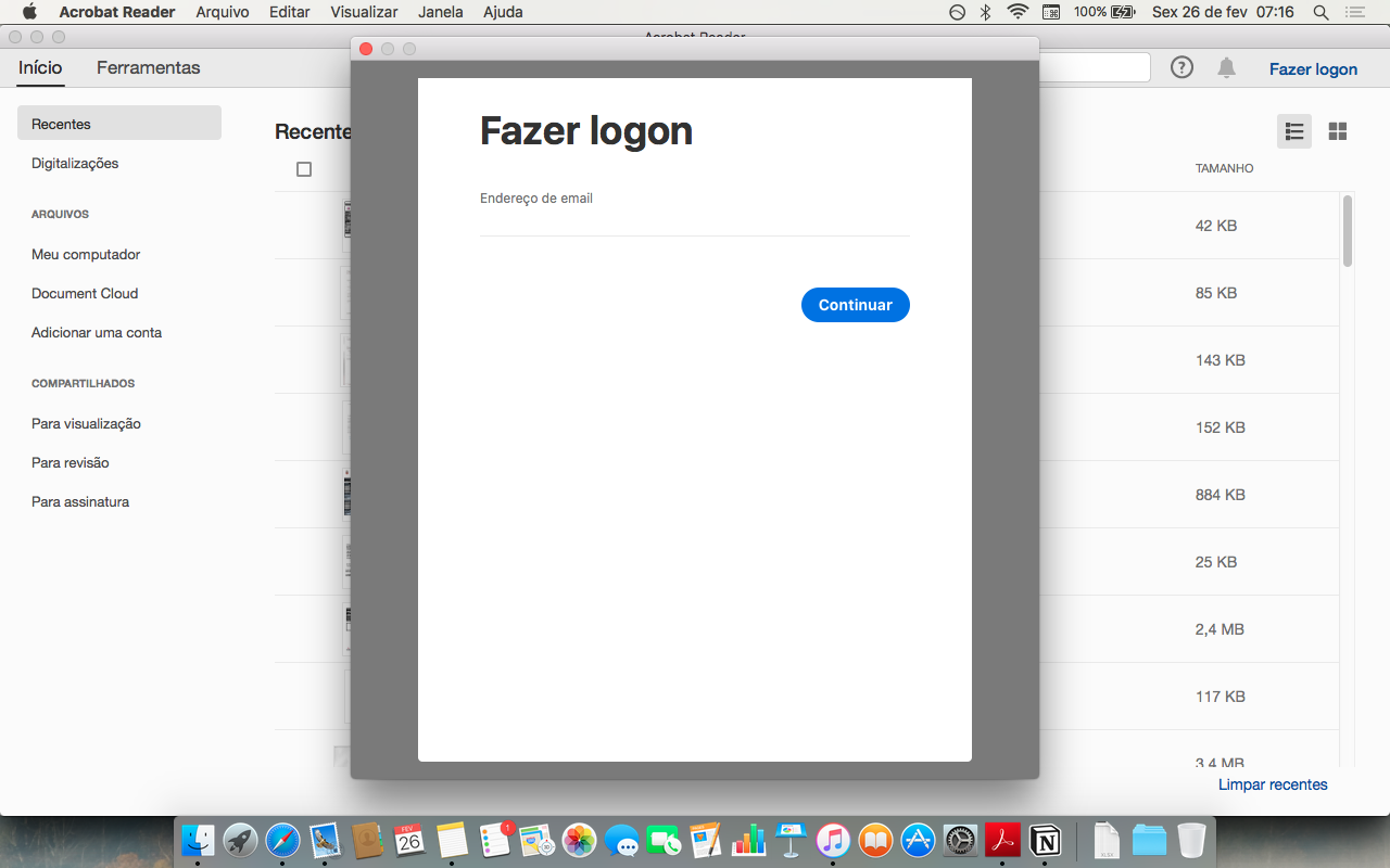 Can't login to Acrobat Reader DC on macOS El Capit... - Adobe Product ...