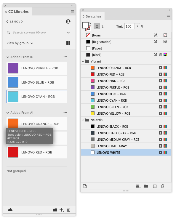 Colors not importing correctly from CC libraries - Adobe Product ...