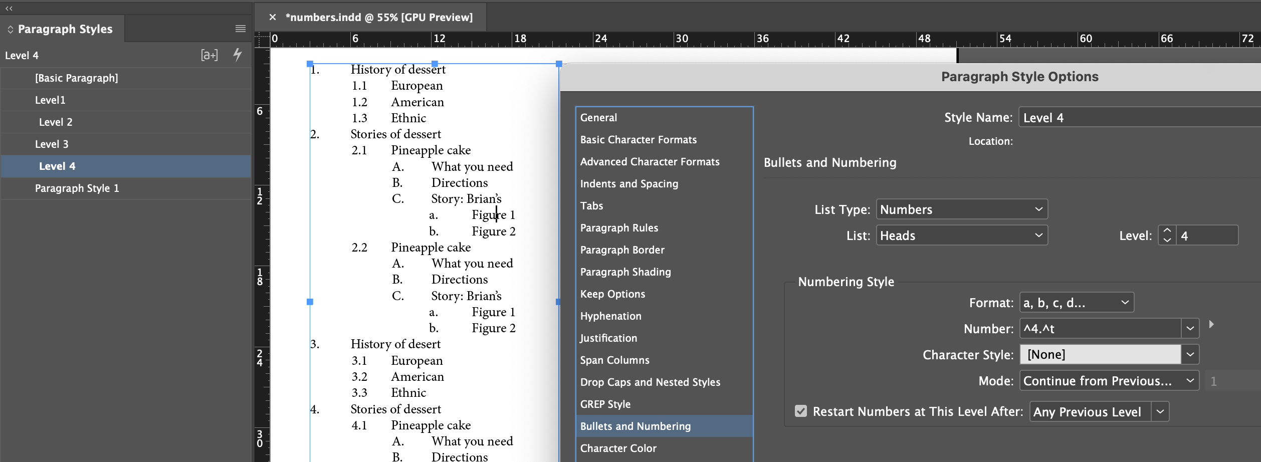 Solved: Outline Numbering -Number nesting - Adobe Product Community ...