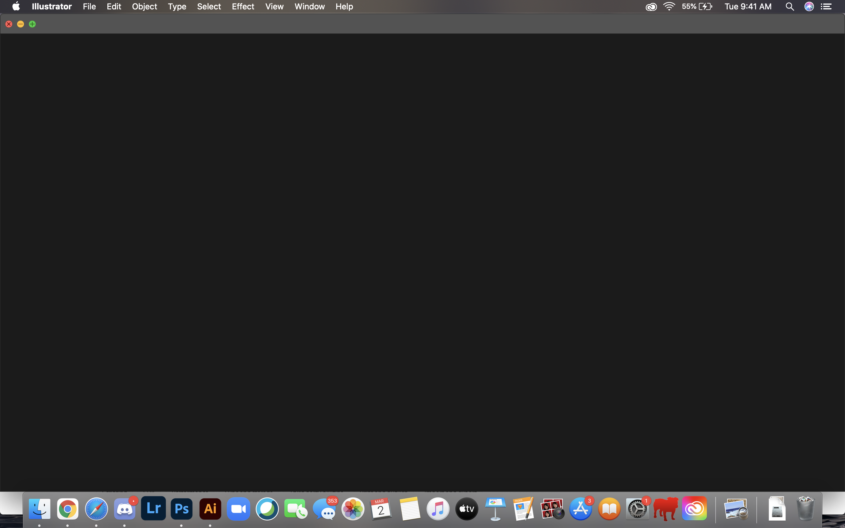Illustrator showing blank window in macOS - Adobe Community - 11867269