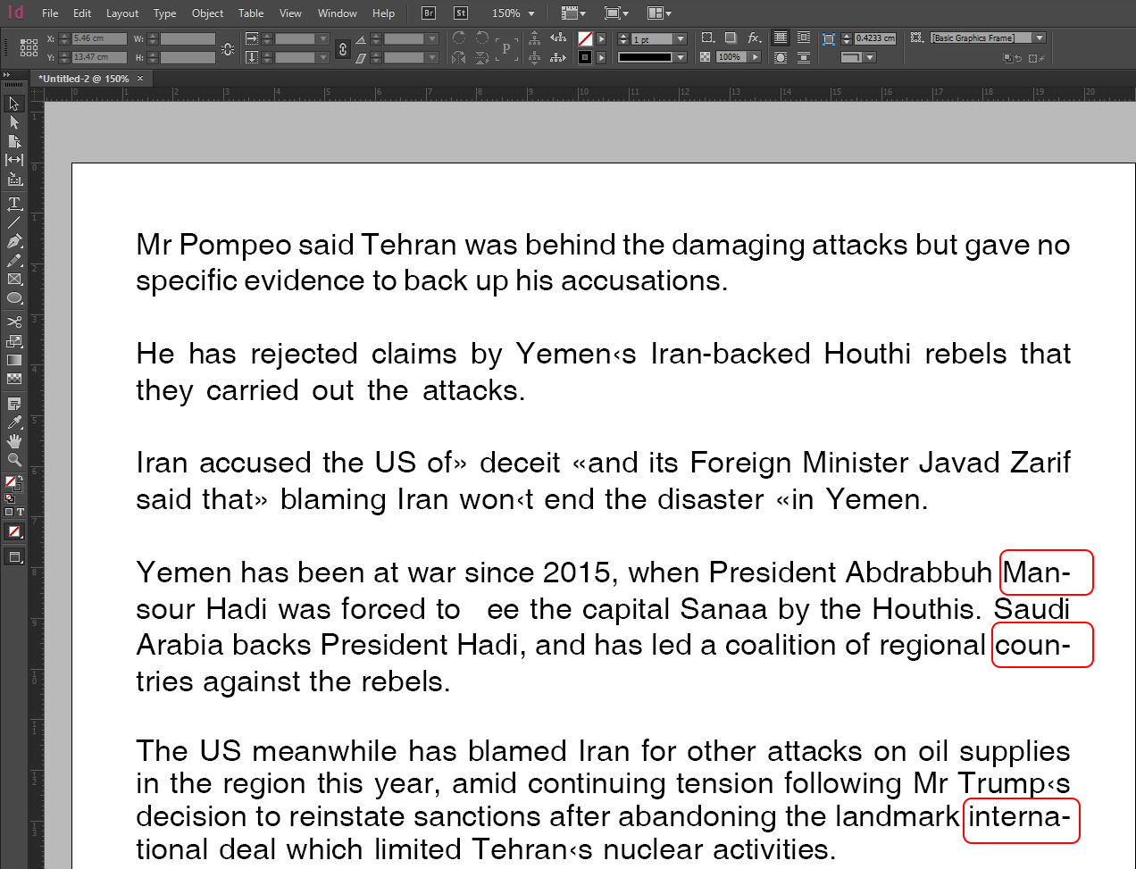 How to turn off Hyphenation in InDesign - Adobe Product Community ...