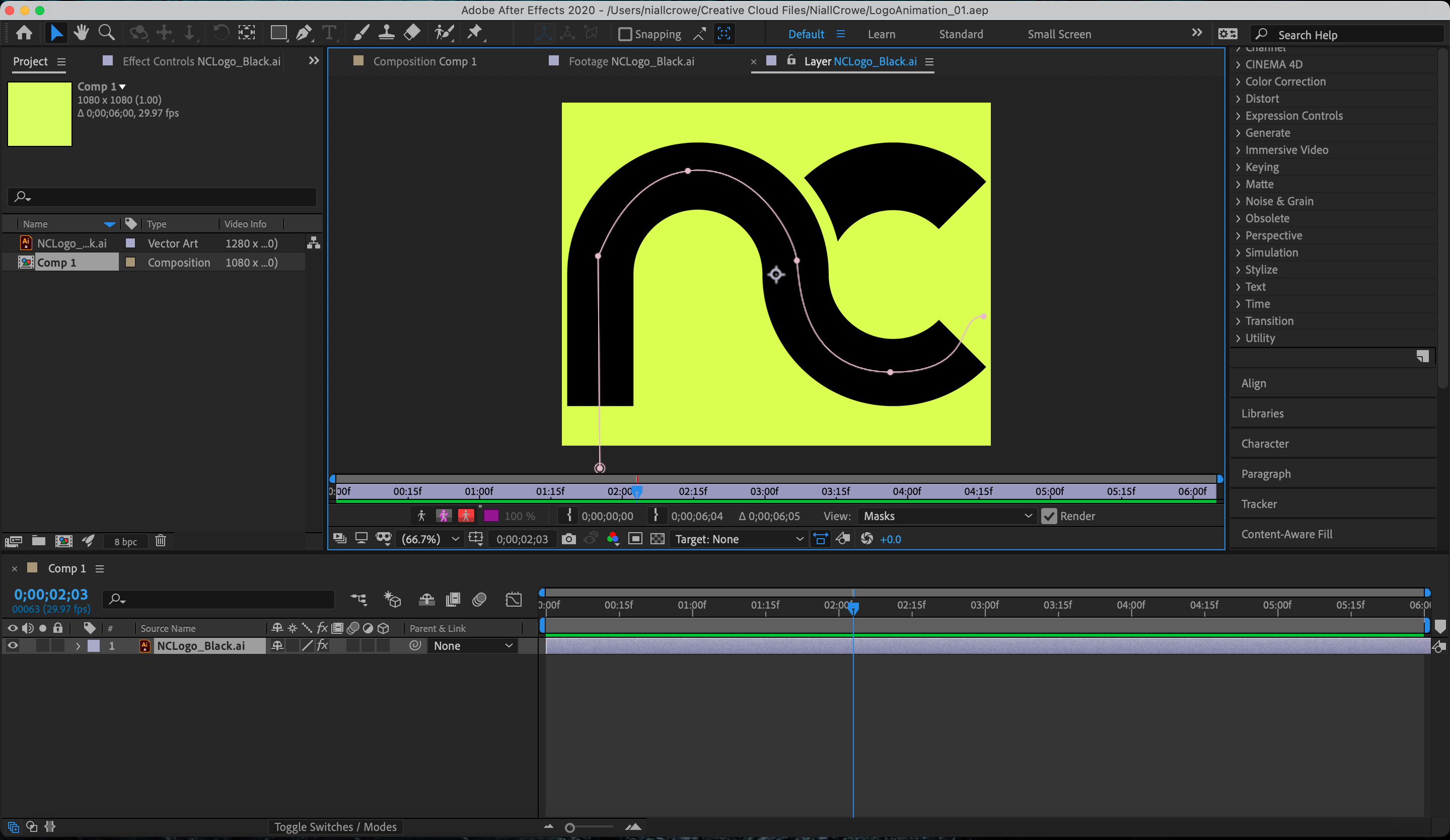 Text/Logo Animation with two strokes - Adobe Product Community - 11875776