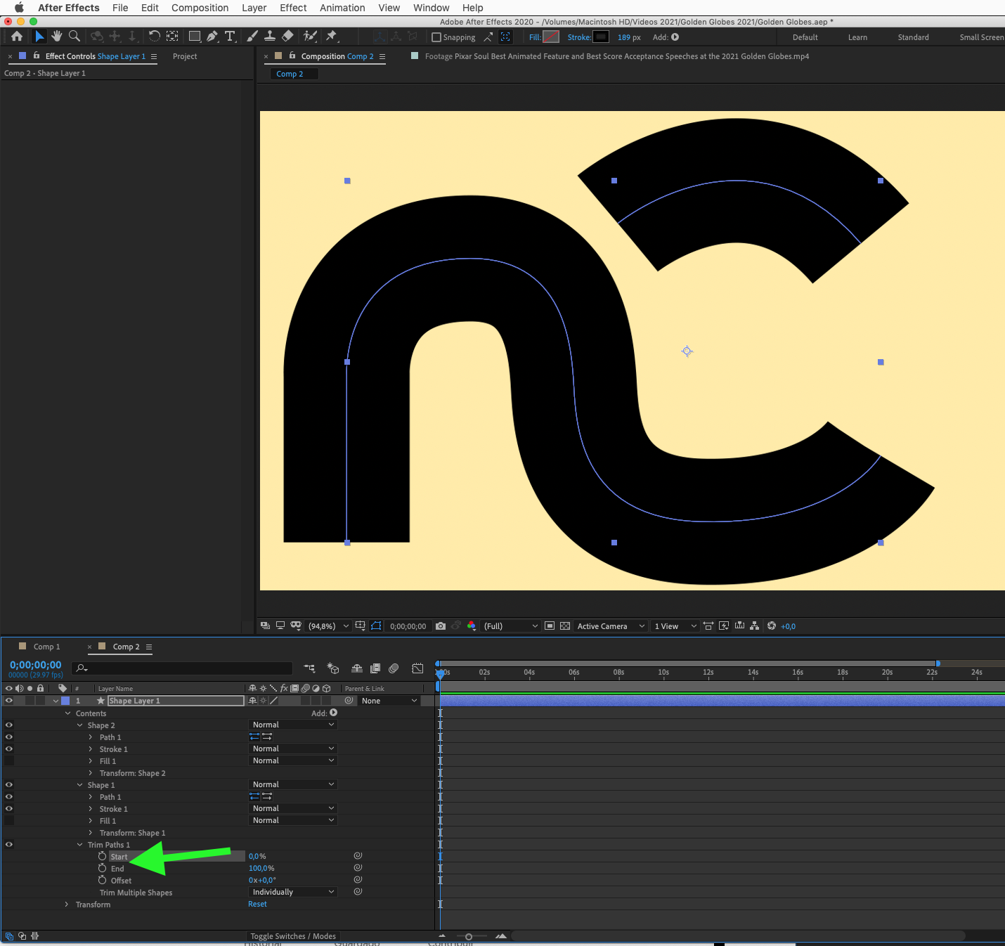Text/Logo Animation with two strokes - Adobe Product Community - 11875776