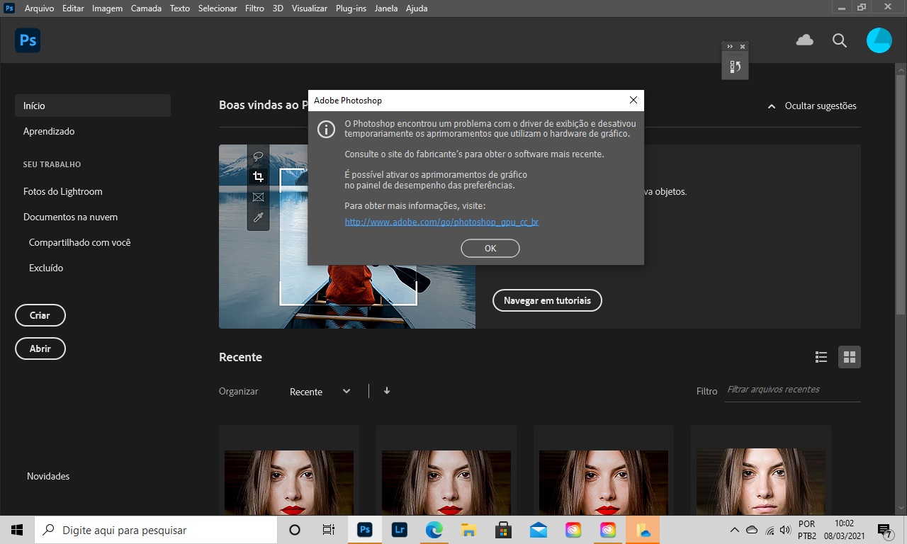 Getting error: Photoshop has encountered a problem... - Adobe Support ...